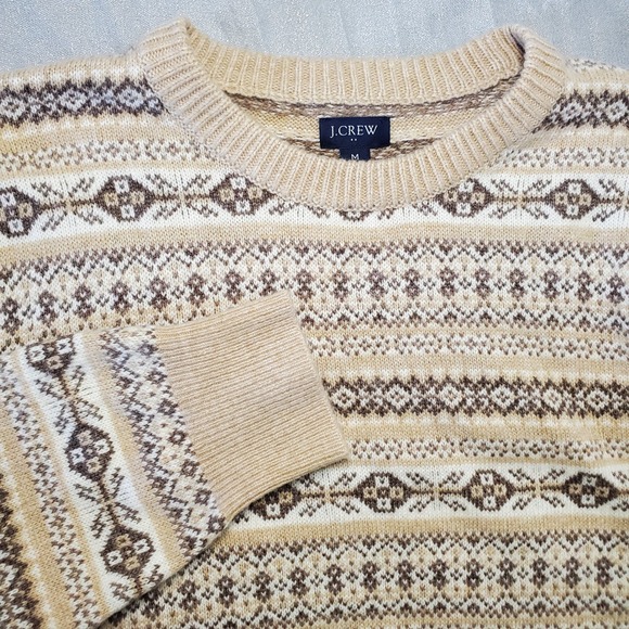J. Crew Factory | Sweaters | Jcrew Fair Isle Pattern Sweater Mens ...